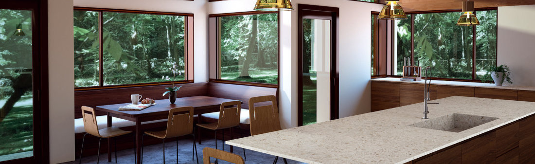 Plan de travail Quartz Compac White Ama - Megastone